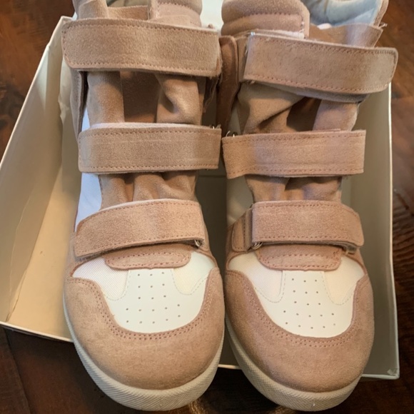 Modern Vice | Shoes | Modern Vice Capri Sneaker Blush White High Top ...